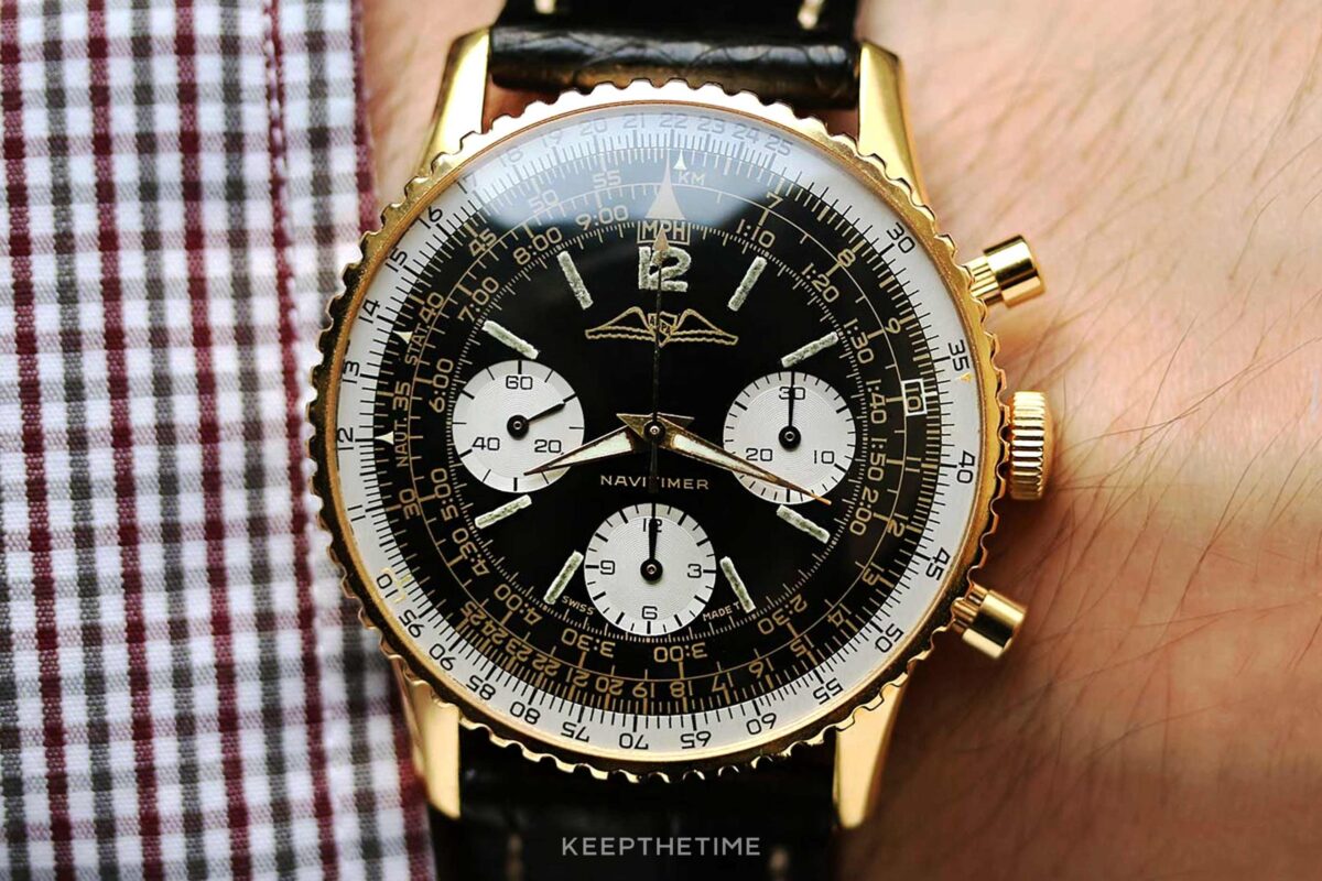 Vintage Breitling AOPA Navitimer 806 w/ "Boxed 10" Dial Venus Movement ...