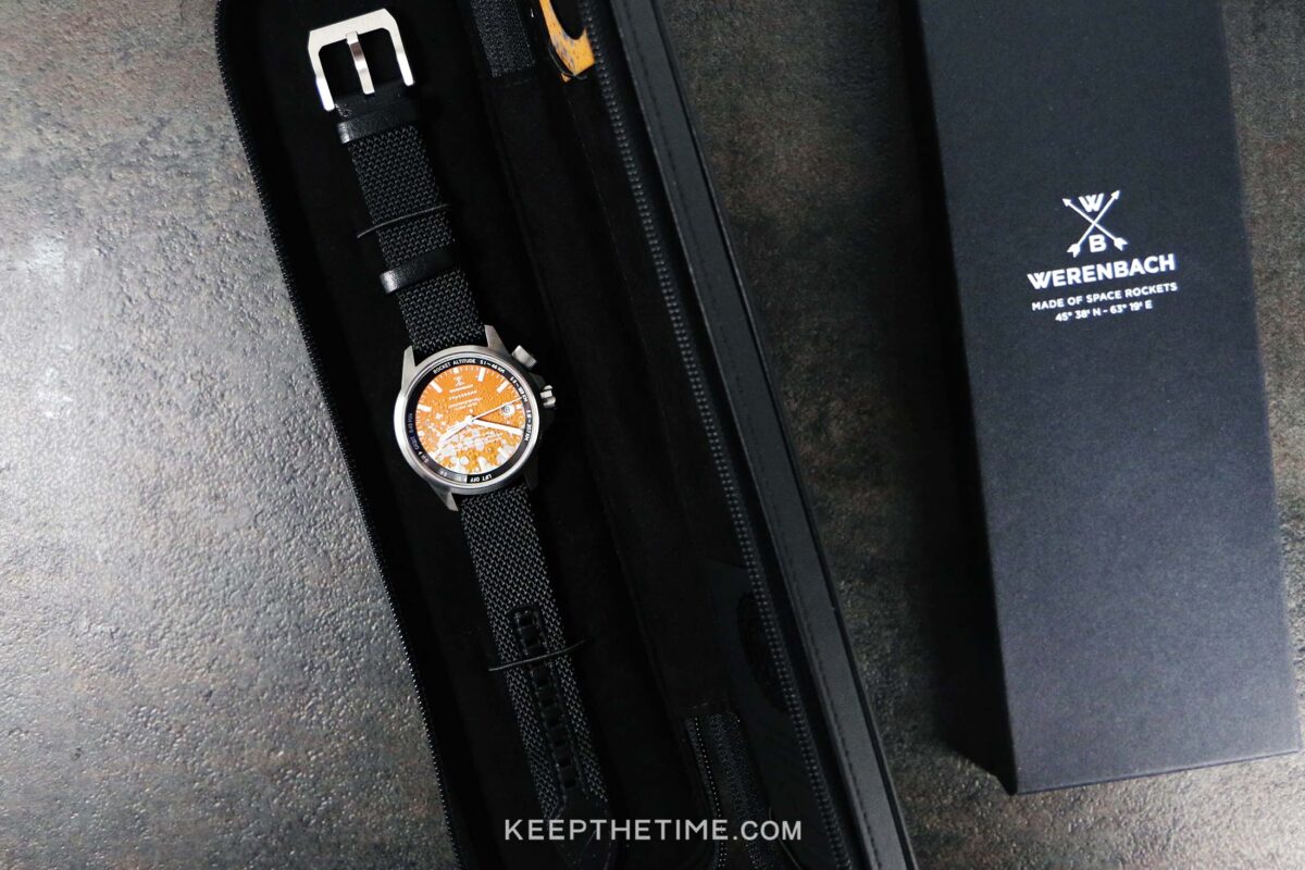 Werenbach Spaceborn Microbrand Watch w/ Real Rocket Dial | KeepTheTime
